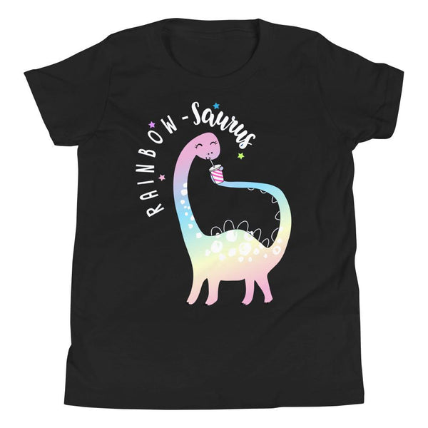 Girls Dinosaur Shirt - Rainbowsaurus - Jurassic Apparel Girl