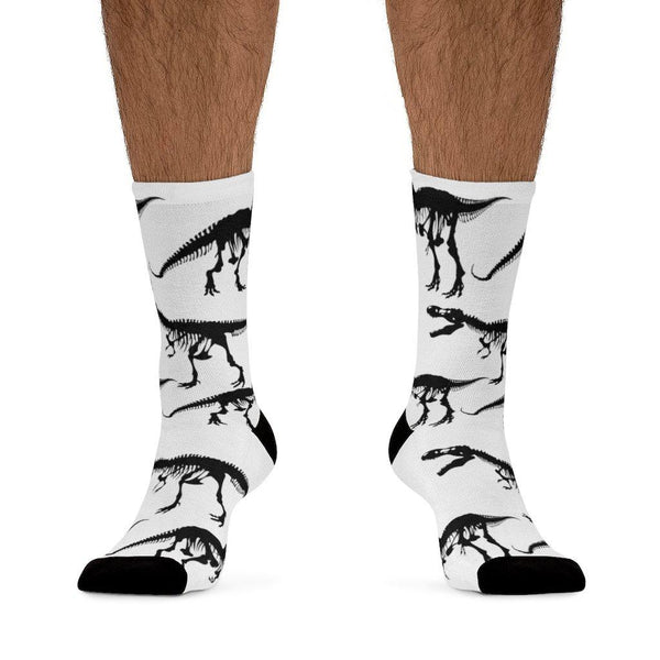 Dinosaur Socks - T-Rex Skeleton - Jurassic Apparel Socks